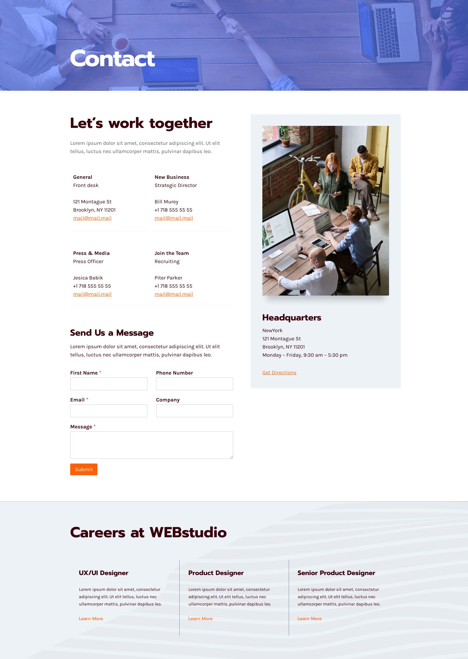Contact - Info & Services
